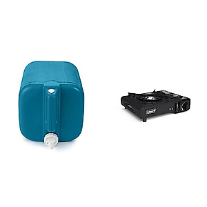 Coleman Chiller 5-Gallon Water Container with Spigot & Carry Handle and Coleman Classic 1-Burner Butane Stove