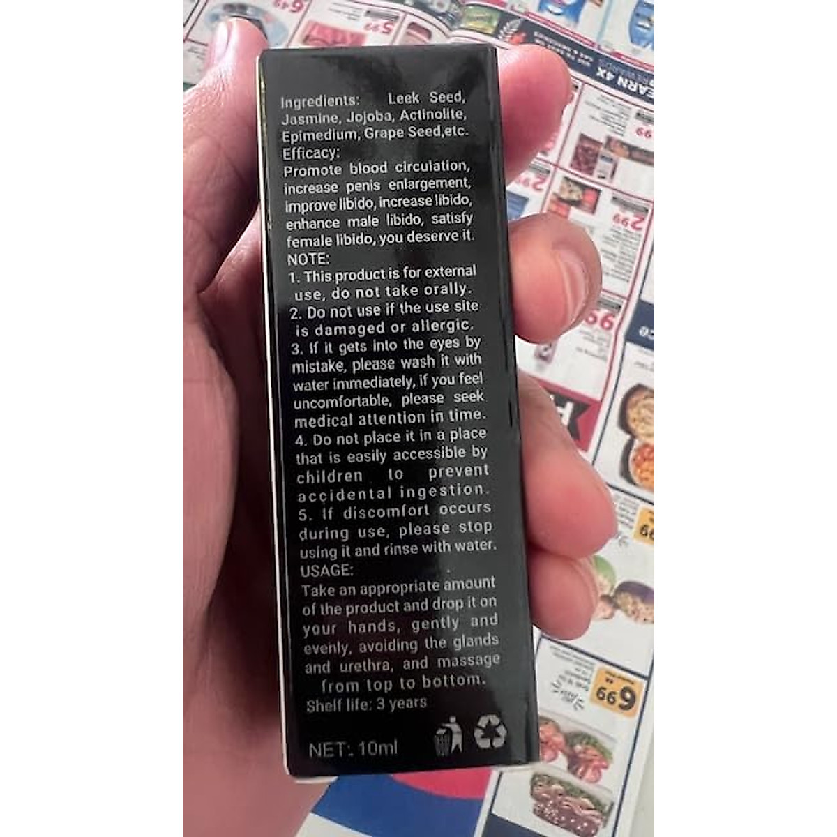 Enlargement Oil for Men, Body Area Massage Enlarge Oil, Growth and Thickening, 0.34 Fl Oz by Tonisaberey (Pack of 1)