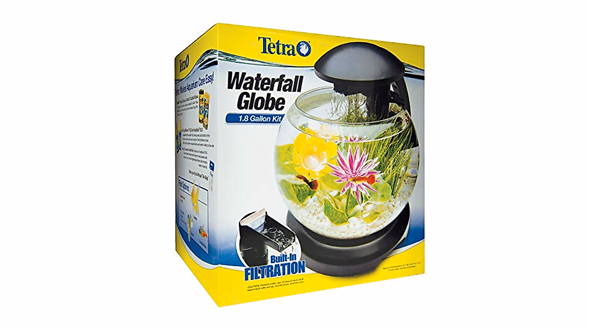 Tetra Waterfall Globe Aquarium Kit - Unique Fishbowl