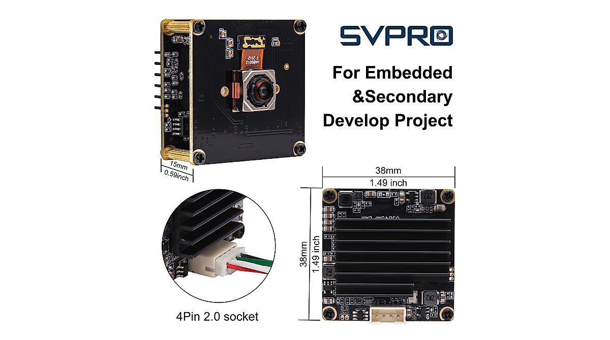 SVPRO 48MP USB Camera with Autofocus - Industrial & Machine Vision
