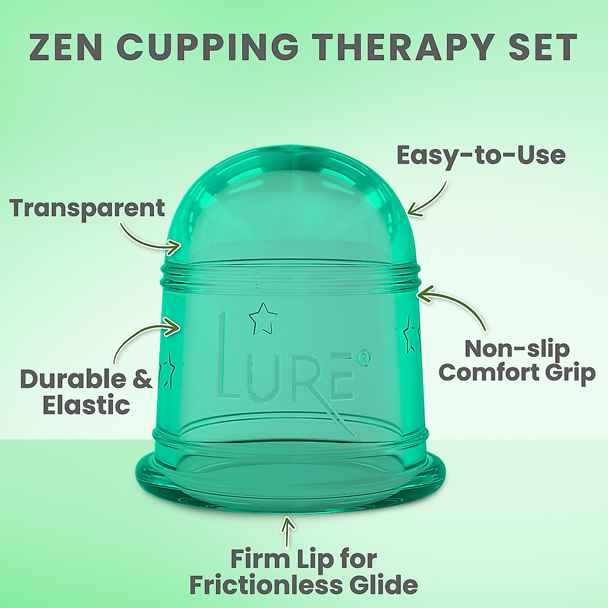 Silicone Cupping Therapy Set Beginner Massage Cupping Cups for Cupping Therapy Cup Kit for Massage, Myofascial Release, Cellulite Reduction