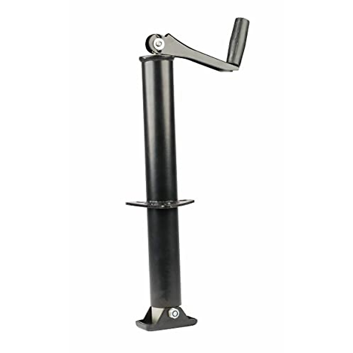 Mytee Products A Frame Trailer Jack - 2000 lbs Capacity, Black | Heavy-Duty Top Wind Tongue Jack - Ideal for RV, Utility, Boat & Marine Trailers