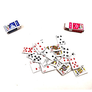 Taponukea Miniature Dollhouse Furniture Accessories Games Poker Playing Cards 1 12 Scale