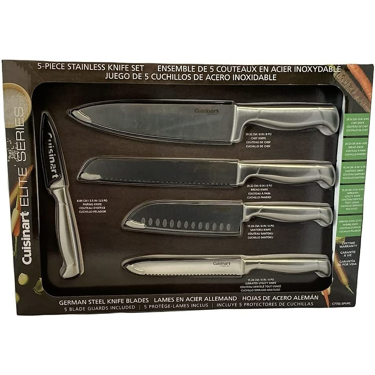 Cuisinart Elite Series Knives 5 pieces