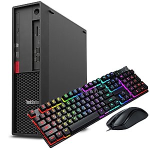 LENOVO ThinkStation P330 SFF Desktop Computer, Intel Six-Core i7-8700T, 16GB RAM, 1TB SATA SSD, Intel UHD Graphics 630, WiFi, Bluetooth, SD Card Reader, Windows 10 Pro (Renewed)