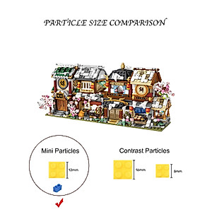 Seyaom Chinese Street View Shop Bricks, Mini DIY Building Blocks Model MOC Construction Toy NOT Compatible with Lego (Hostel)