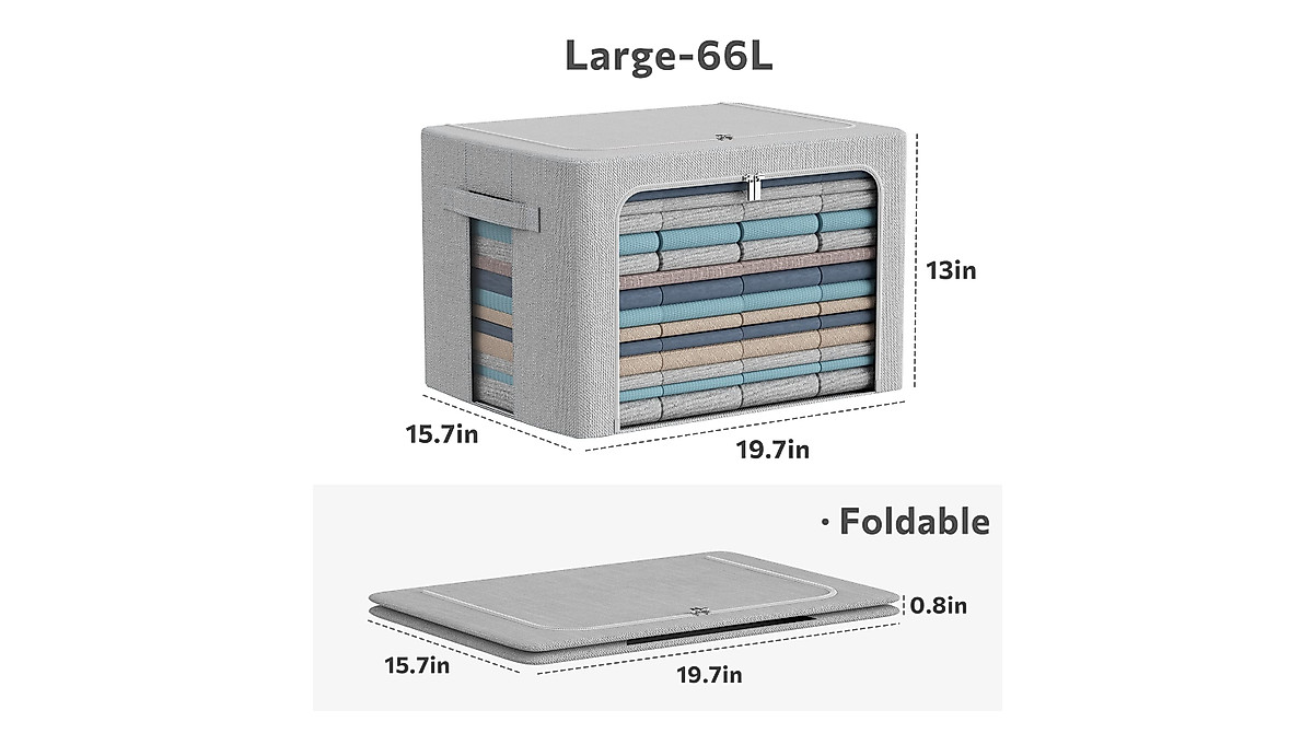 3Pack Foldable Storage Bins - Organize with Ease