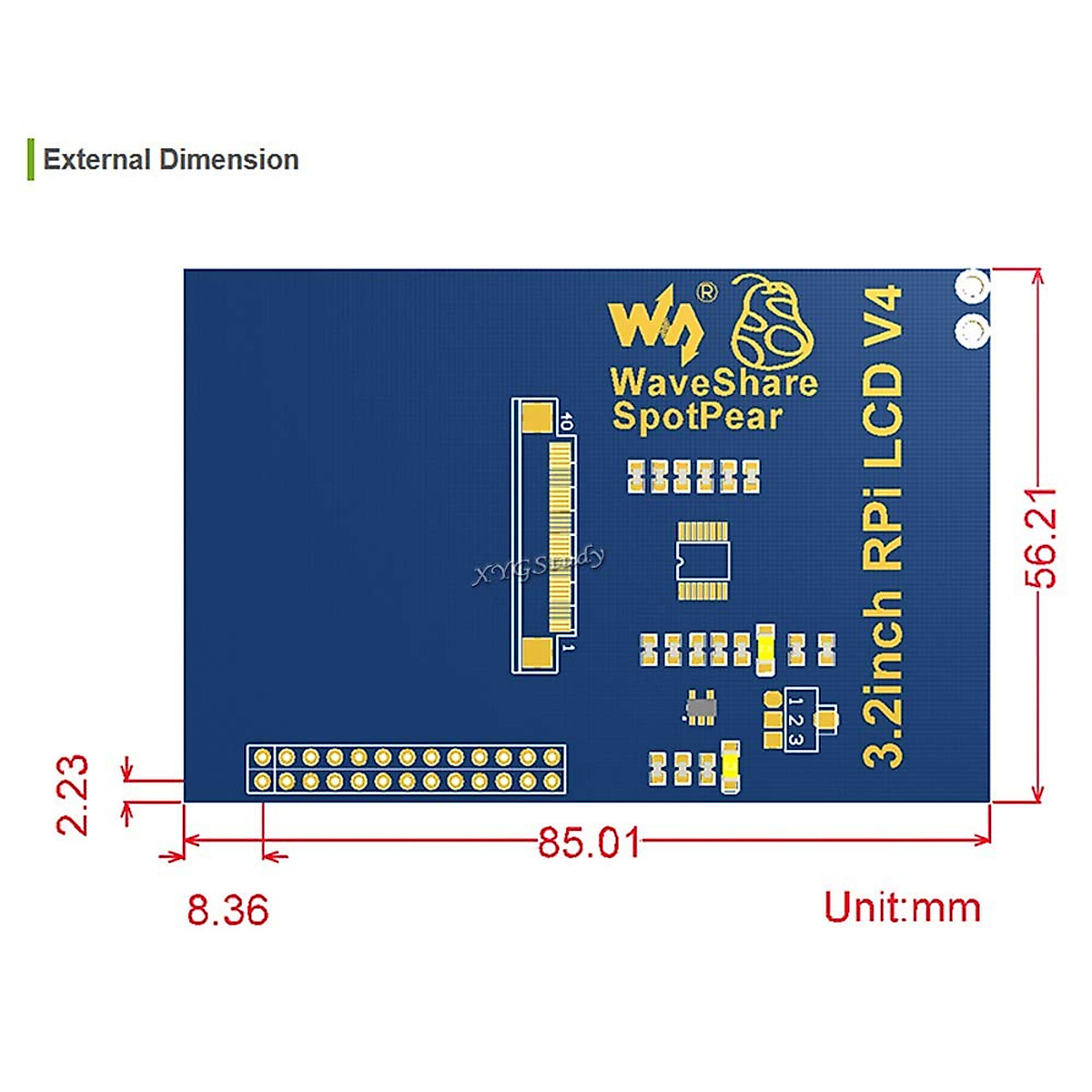 3.2 inch Resistive Touch Screen TFT XPT2046 LCD compatible with Raspberry Pi (Pi 1 2 3) Model B B+ A+ Raspbian Video Photo System @XYGStudy