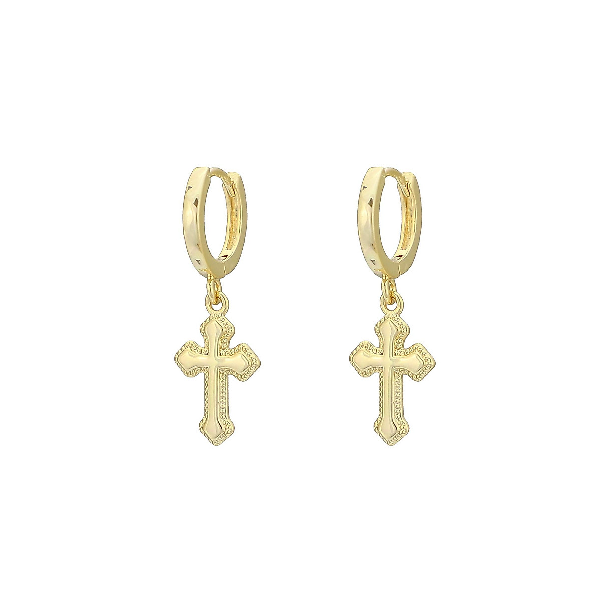 Cross Earrings (Gold)