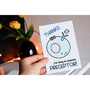 OwingsDesignsPerfect Thanks For Being An Awesome Preceptor Card - Thank You Card Gift For Doctor-Nurse - Cute Medical Card - Medical Thank Your Card - Cell Biology Card - Greeting Card