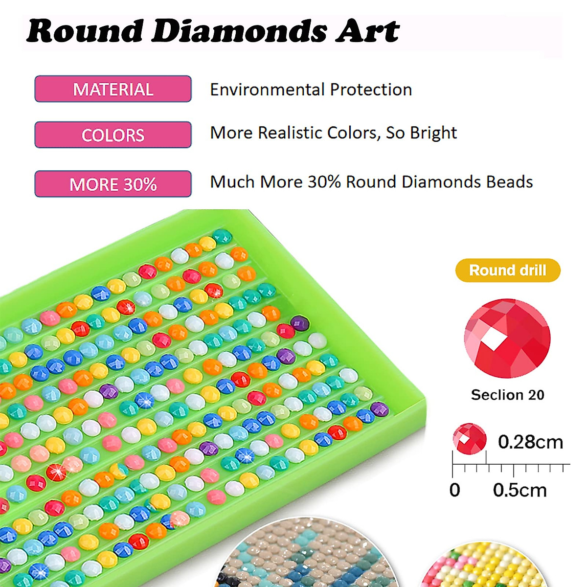 YALKIN 5D Diamond Painting Kits for Adults (35.4x11.8inch) DIY Large Forest Full Round Drill Cross Stitch Embroidery Pictures Arts Paint by Number Kits Diamond Painting Kits for Home Wall Decor