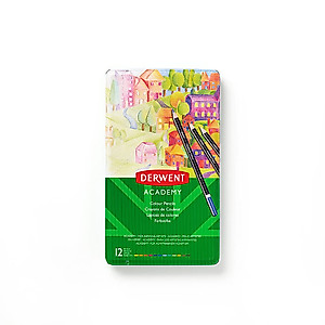 Derwent Academy Colouring 12 Tin