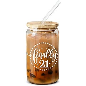 NewEleven 21st Birthday Gifts For Women, Her - 2003 21st Birthday Decorations For Her - 21st Birthday Ideas For Women, Her, Daughter, Sister, Best Friends - 16 Coffee Glass