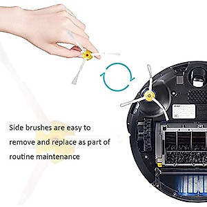 DLD Accessory for Irobot Roomba 600 610 620 650 Series Vacuum Cleaner Replacement Part Kit - Includes 3 Pack Filter, Side Brush, and 1 Pack Bristle Brush