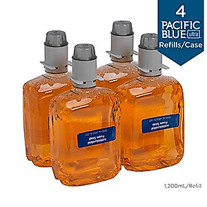 Pacific Blue Ultra Gentle Foam Hand Soap Refill by GP PRO (Georgia-Pacific), Antimicrobial Pacific Citrus Scent, 43819, 1200 mL Per Refill, 4 Refills Per Case