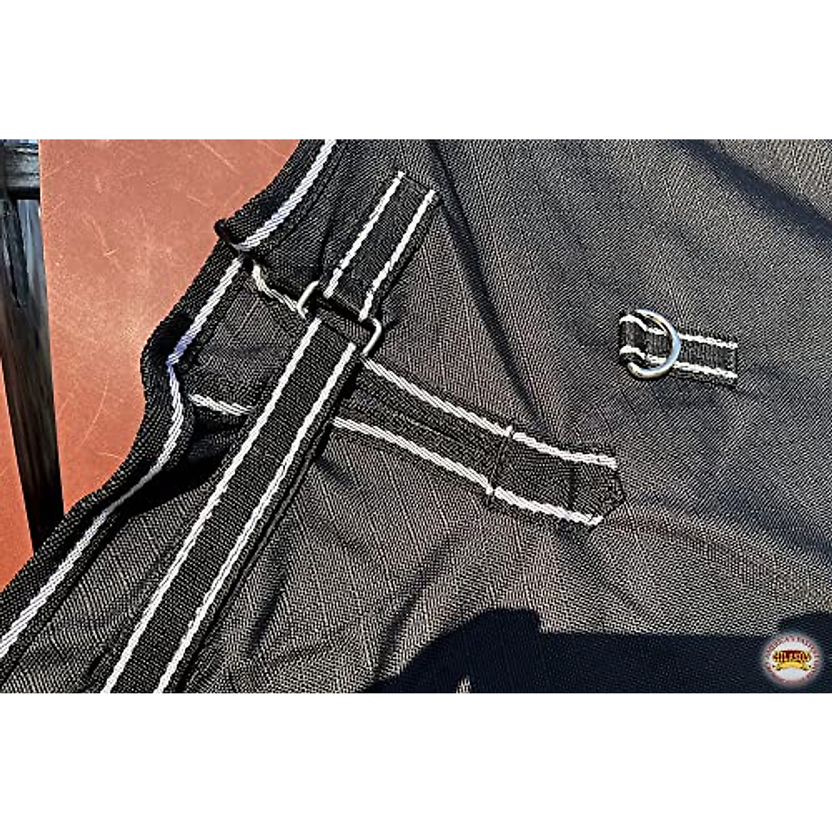 HILASON 1200D Turnout Light Winter Waterproof Rain Sheet Horse Sheet Black | Horse Sheet | Horse Turnout Sheet | Horse Sheets for Winter | Waterproof Turnout Sheets for Horses