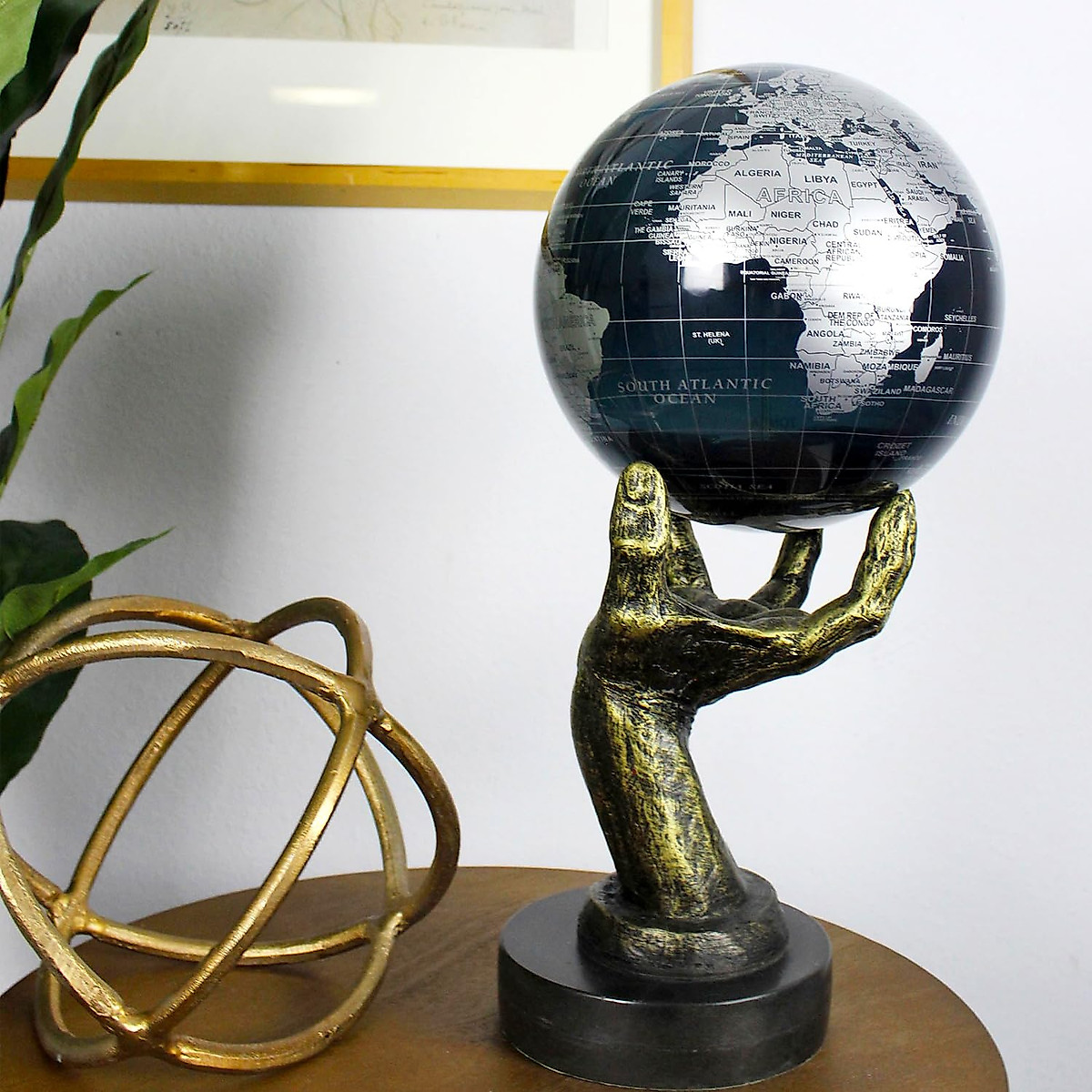 MOVA Globe Metallic Black and Silver 4.5"