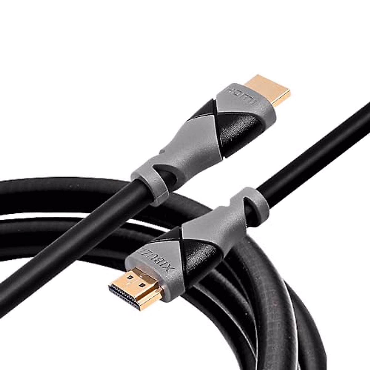 XIBUZZ 50ft 4K HDMI Cable- High-Speed Ultra HD Cord for UHD TVs Gaming Consoles PS5 Xbox Monitors, Experience 4K Brilliance with ARC Enabled 60Hz Display with Flexible and Reliable Base