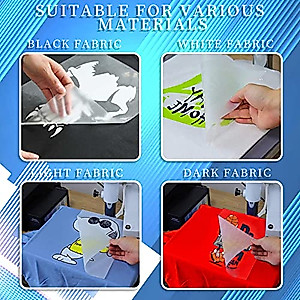 100 Sheets DTF Transfer Film Paper A4 Double Sided Thick Clear Pretreat Sheets, PET Heat Transfer Paper for Epson Inkjet Printer DTG Printer Direct Print On T Shirts Textile