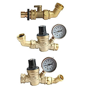 PLG Garden Hose Elbow Connector 45 Degree Hose Extender for RV Water Hose Solid Brass