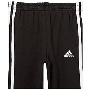 adidas baby boys 2 Piece Classic French Terry Jacket Set, Black, 3 Months US