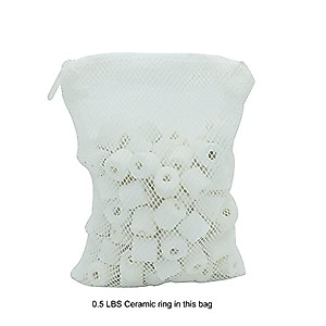 ALEGI 10 pcs Aquarium Filter Media Bags with Zipper, Mesh Reusable Bags for Aquarium Filter Media (6" x 4")