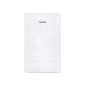 Loud Lock Mylar Bags Child Resistant Grip N Pull 1/2 Ounce All White - 1000 Count 8.125" x 5" 6mill Thickness - Mylar Bags For Food Storage - Resealable Bags - Odor Sealing Bags