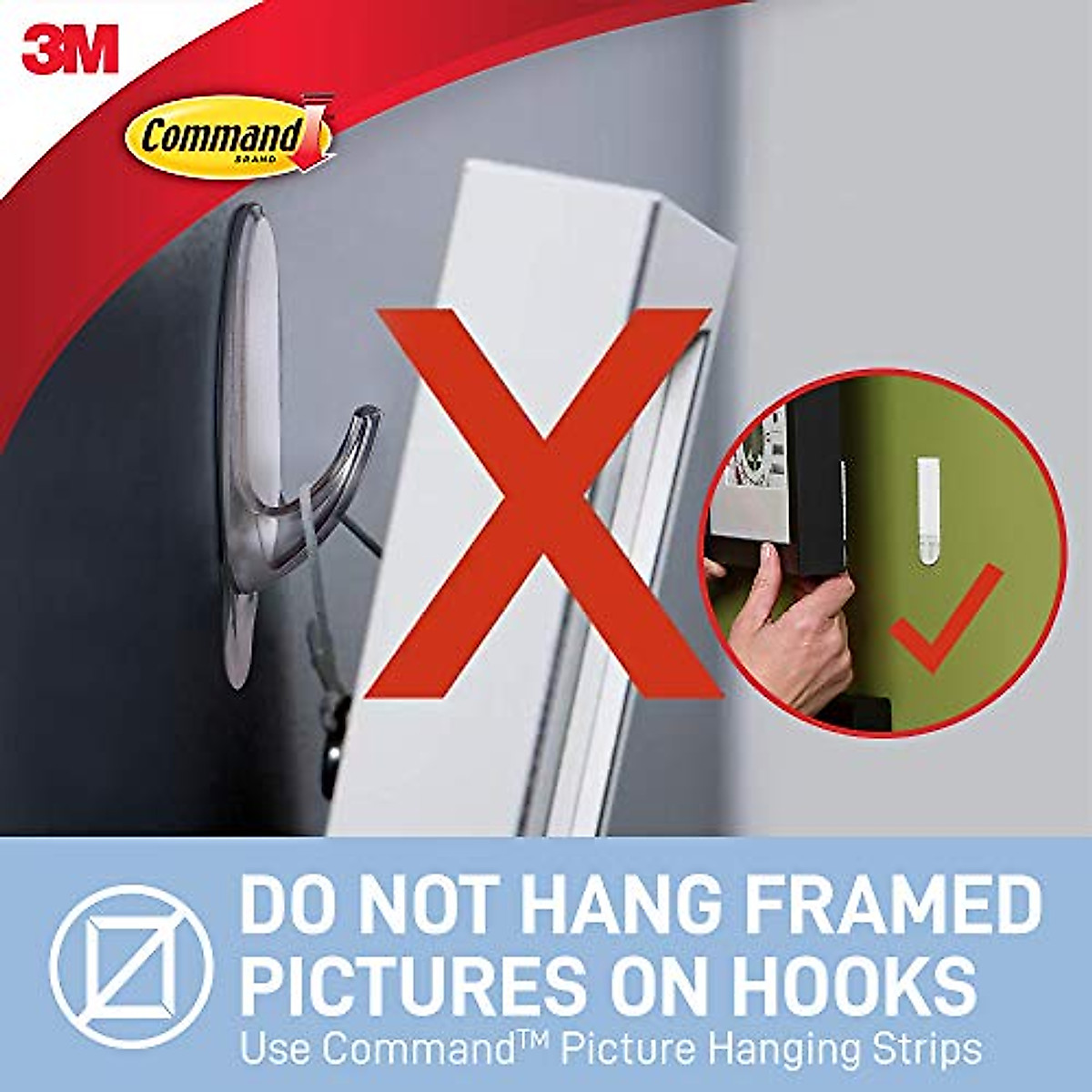 Command Plastic Hooks, Medium, Clear, 2-Hooks (17091CLR-ES)