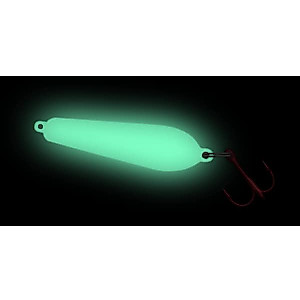 Big Nasty Tackle Super Glow Casting Spoon (1 Pack) (Original Green, 1/2 oz)