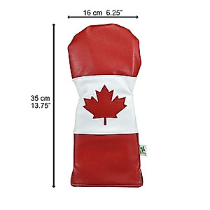 Foretra - Limited Edition Canada Flag Driver Head Cover - Tour Quality Golf Club Cover - Style and Customize Your Golf Bag