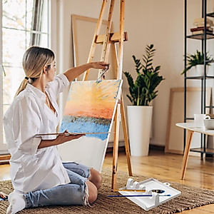 Paint Brush Rest, 2 Pcs Plastic Paint Brush Holder with 4 Slots, Chinese Calligraphy Pen Holder, Brush Drying Rack for Paint Brush