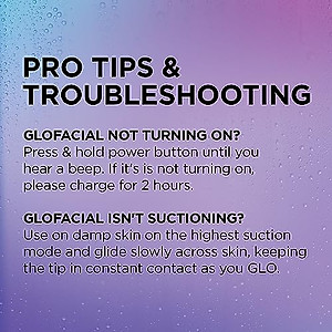 GLOfacial Hydro-Infusion Deep Pore Cleansing + Blue LED Clarifying Tool