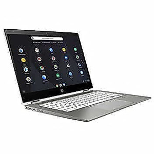 HP Chromebook X360 14-inch Touchscreen 64GB eMMC Celeron N4020 (4GB Memory, Memory Card Reader, Chrome OS) White/ Mineral Silver, 14b-ca0645cl