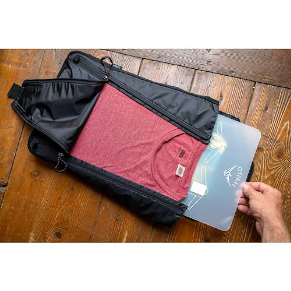 Osprey Ultralight Garment Folder Packing Organizer, Black