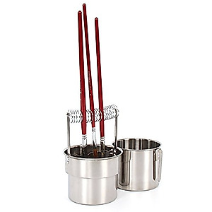 LOONENG Artist Brush Washer, Double Layer Deluxe Brush Cleaner with Wash Tank