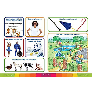 1001 STEAM Kindergarten Activity Workbook: Practice Sight Words, Phonics, Numbers, Math, Art, and More | Reading and Writing Skills - 320 Pages (Ages 4 and Up) (1001 Activity Books)