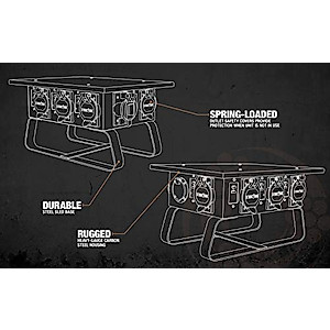 Southwire 019703R02 6506UGSX 50A Temp PWR X-TREME Box 6-Straight Blade SLED Base, 1 Pack, Yellow