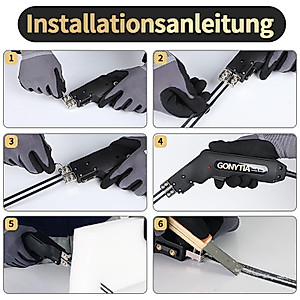 GONYTIA GT-1 Hot Knife Foam Cutter Pro Styrofoam Cutting Tool Kit Electric Hot Knife heat cutter with 3 Blades & Accessories