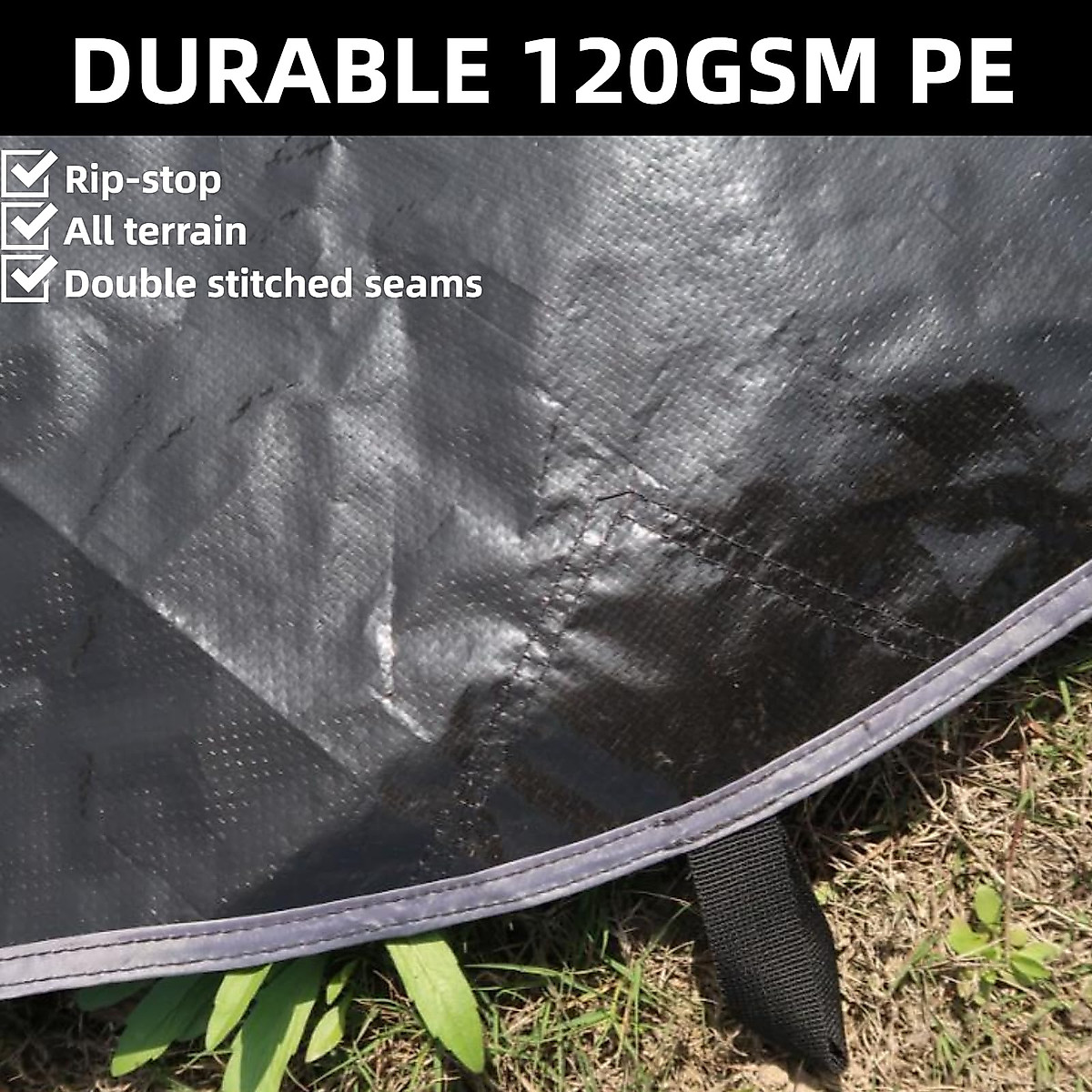 DANCHEL OUTDOOR Waterproof Yurt Tent with Stove Jack for 6 Person Camping, Glamping Canvas Tent with Footprint Accessories