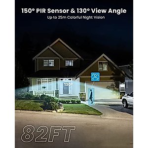 ieGeek Floodlight Camera Outdoor, 2K Wired Home Smart Security Cameras, 2.4G WiFi Flood Light Camera with Motion Sensor, Wiring 2600 Lumens Cam, Color Night Vision,Siren,2 Way Audio, Works with Alexa