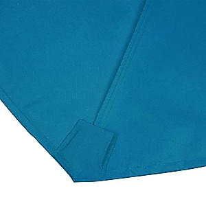 Sunnyglade 7.5Ft 6 Ribs Umbrella Canopy Replacement Patio Top Cover For Market Umbrella (Teal Blue)