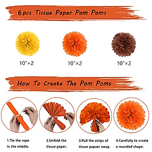 152pcs Little Pumpkin Baby Shower Decorations for Boy with Little Pumpkin Banner Pumpkin Cake Toppers Paper Pompom Latex Balloons Fall Leaves for Fall Theme Baby Shower Party Supplies
