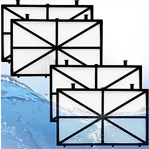 KGC Robotic Pool Cleaner Filters Compatible with Dolphin Nautilus CC Plus, M400 / M500, 4 Packs Filters Ultra Fine Cartridge Filter Panels, Part# 9991432-R4