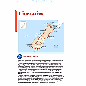 Lonely Planet New Zealand's South Island 6 (Regional Guide)