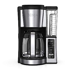 Ninja 12-Cup Programmable Brewer CE251 Coffee Maker, 60 oz, Black/Stainless Steel (Renewed)