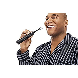 Ooak Electric Toothbrush with 5 Brushing Modes, 2 Advanced Brushes, Black