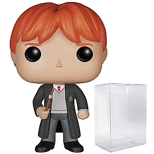 Funko Pop! Movies: Harry Potter - Ron Weasley #02 Vinyl Figure (Bundled with Pop Box Protector Case)