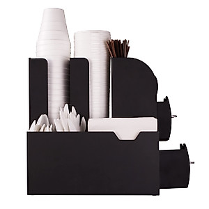 Mind Reader CAD01 Coffee Condiment Organizer-White, 6 x 12 x 12