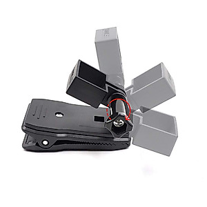 Toxz Expansion 1/4 inch Screw Adapter Bracket + Clip for DJI Osmo Pocket Handheld Gimbal Stabilizer,OSMO Pocket Camera Stand with Clip,Quick Disassemble,for Microphones/Flashes/Bicycle Stands etc