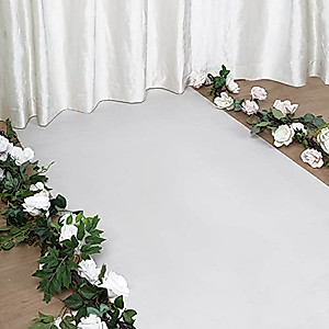 Efavormart 40" x 100ft PVC Aisle Runner-White, Carpet for Party, Birthday, Banquet, Restaurant Decoration